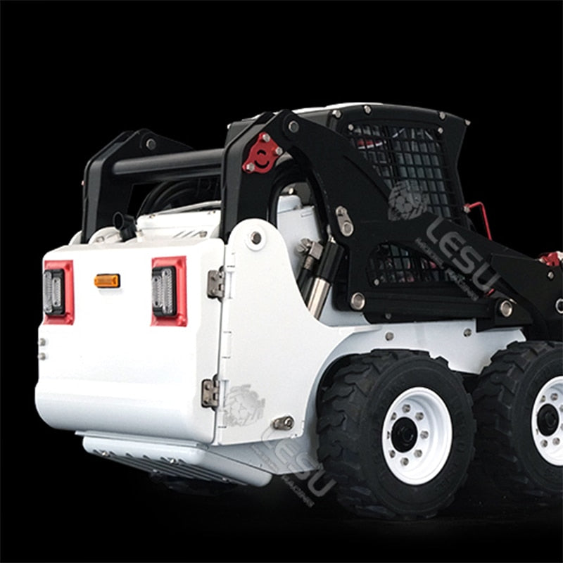 1/14 RC Metal Wheeled Bobcat Skid Steer Loader Small Bulldozer Engine ...