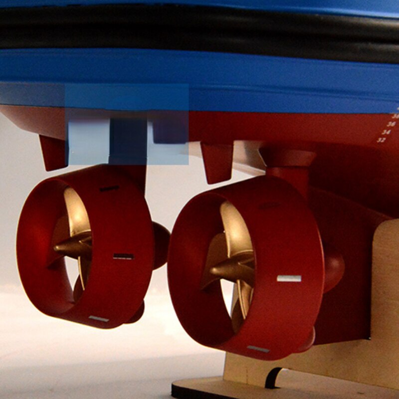 1/50 RC Port Ship Tug Model LED Light Sprinkler Glass Fiber Reinforce ...