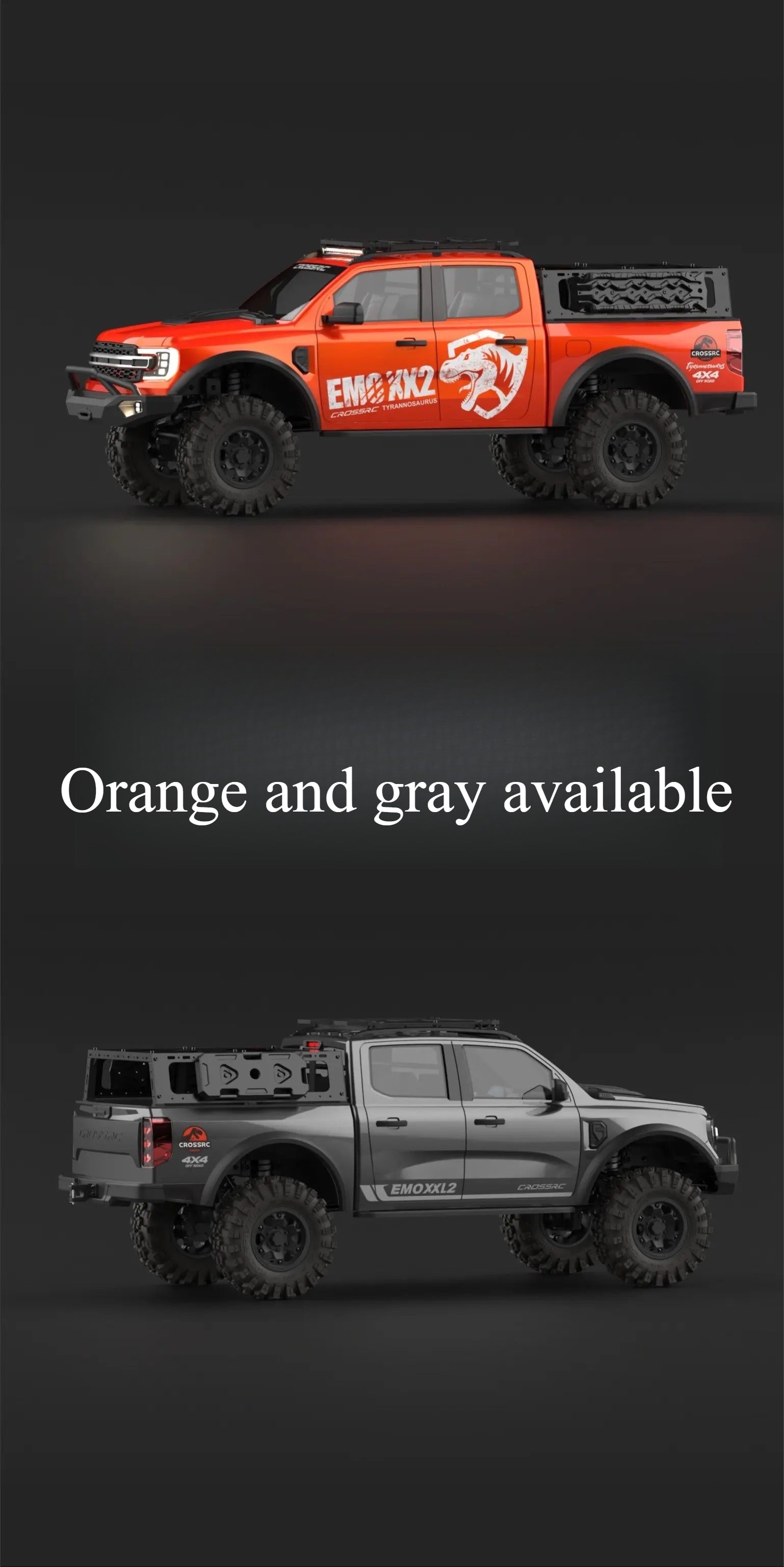 1/5 Scale RC Crawler: EMO XX2 (4x4) & XXL2 (6x6) Dinosaur Series ...