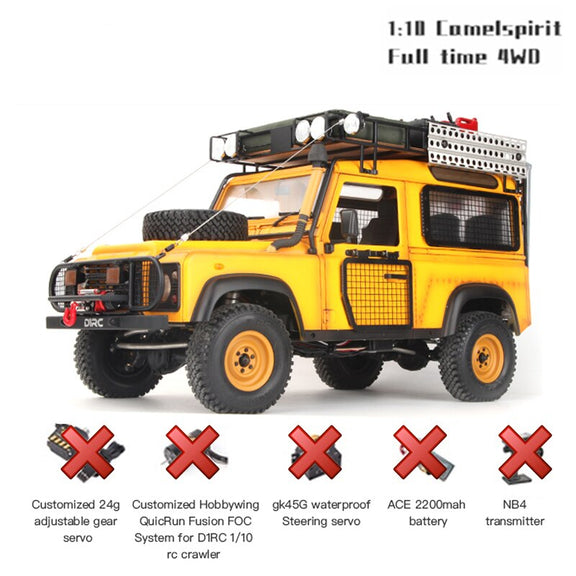 D1RC D90 Camel Trophy 1/10 Metal RC Crawler – AT 99 MODEL