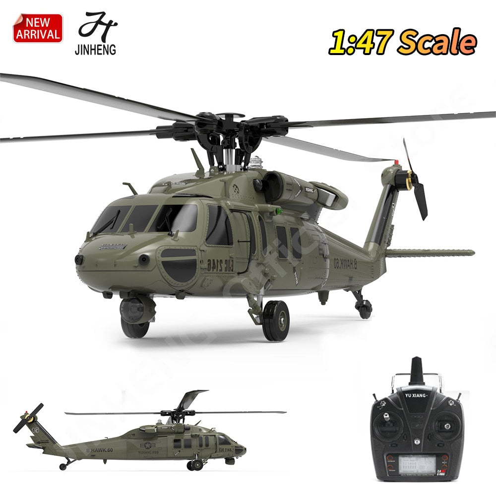 F09 6-Axis RC Helicopter High Simulation 1:47 Scale UH60-Black Hawk D ...