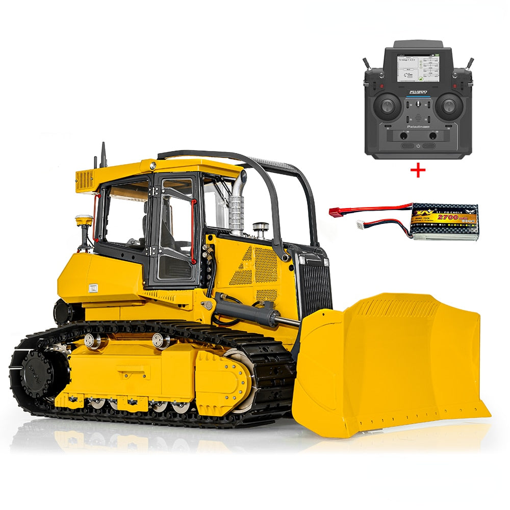 LESU Aoue 850 RC Bulldozer 1/14 Remote Control Bulldozer Hydraulic Me – AT 99 MODEL