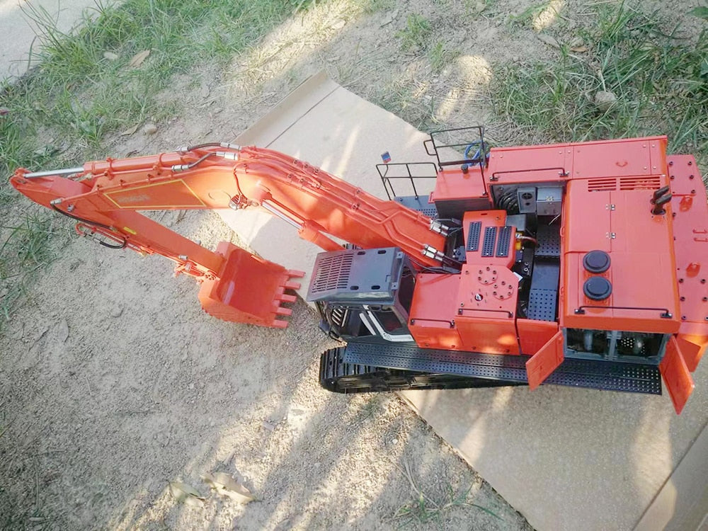 1/12 Hitachi 870 RC Hydraulic Excavator Metal Model RC Car Adult Toy ...