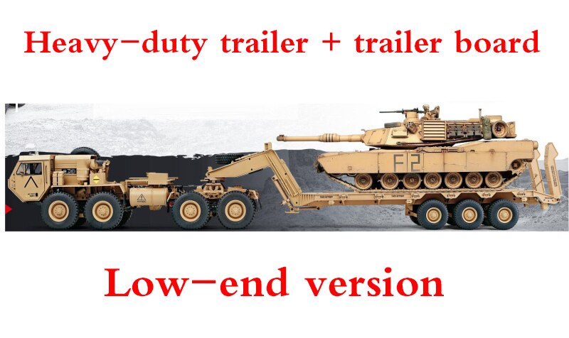1/12 RC 8X8 Drive Military Truck Trailer Professional Electric Heavy ...