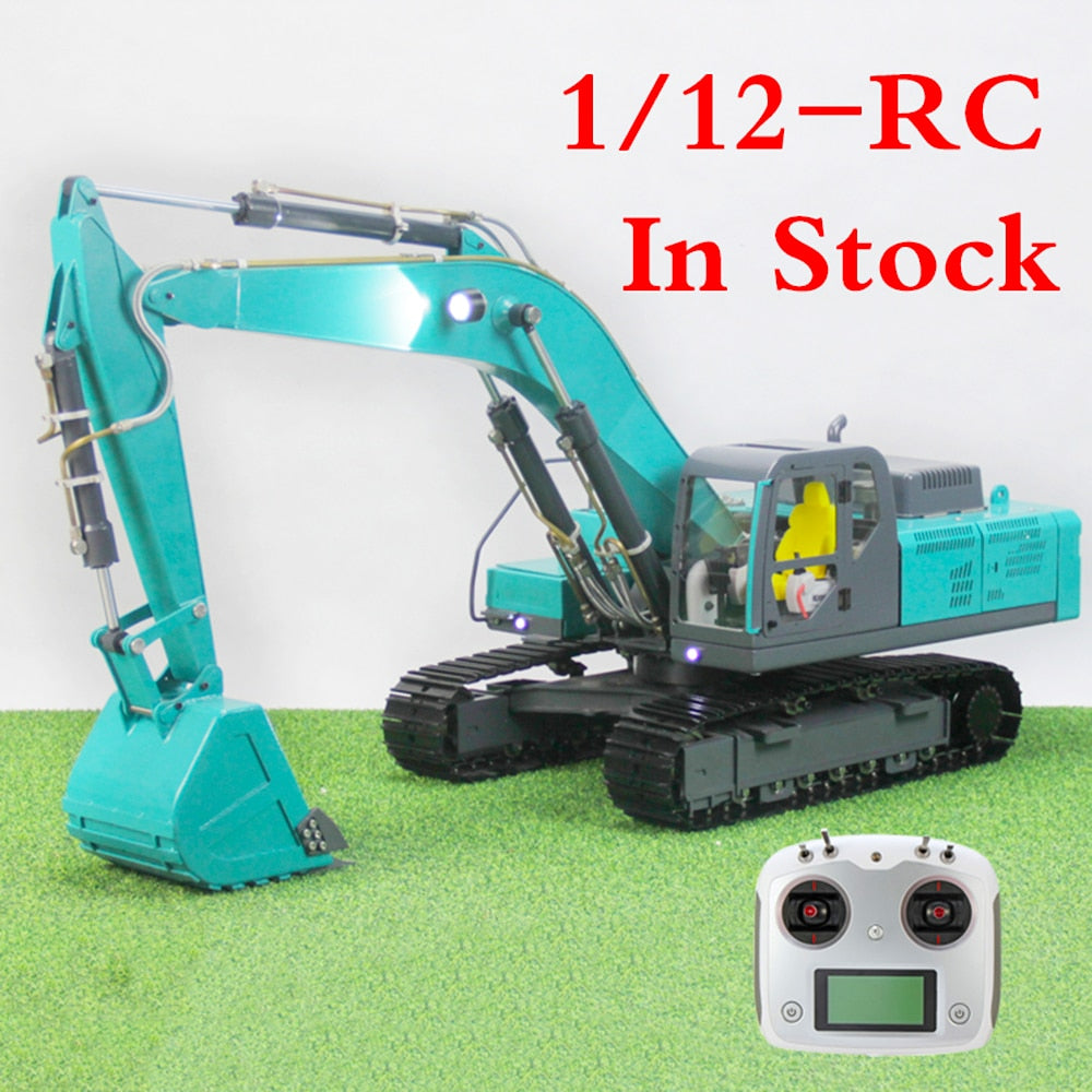 1/12 RC Hydraulic Excavator Brushless Metal Model New Engineering RC ...