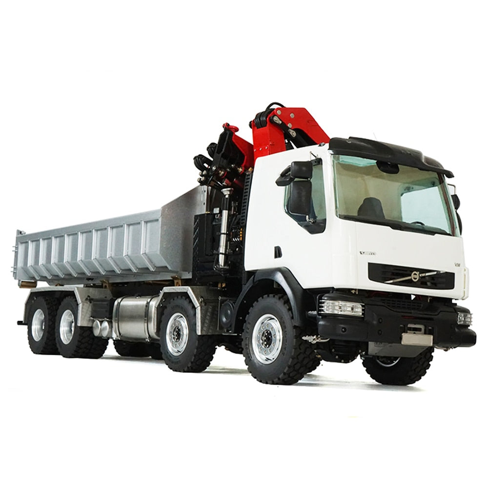1/14 RC Hydraulic Crane Truck 8x8 RTR Metal RoRo Truck Mounted Crane ...