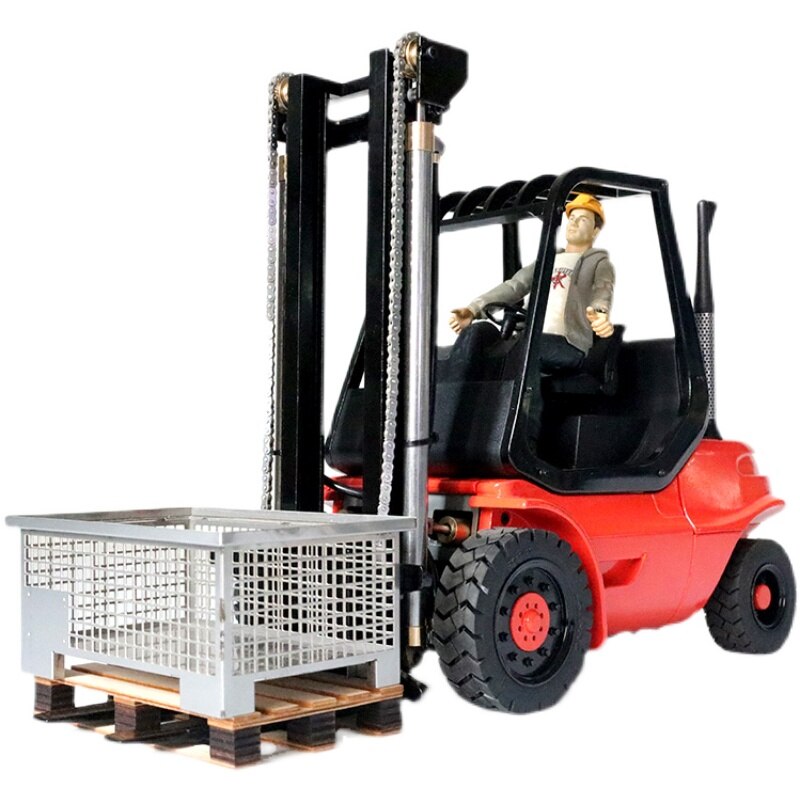 1/14 Remote Control Hydraulic Forklift Full Metal Model JDM-121 Simul ...