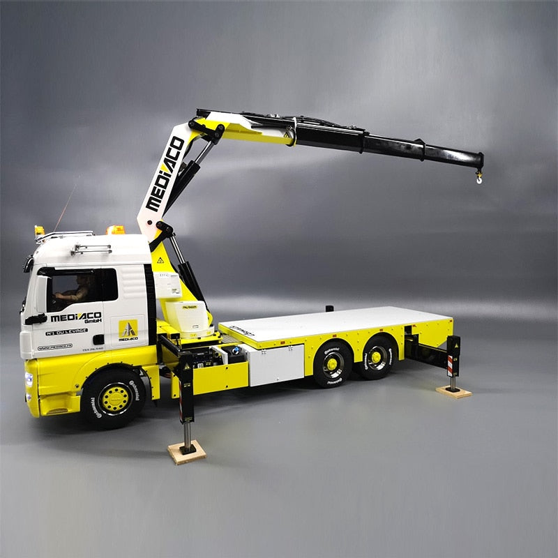 1/14 Truck Mounted Crane Remote Control Hydraulic Heavy Truck Crane M ...