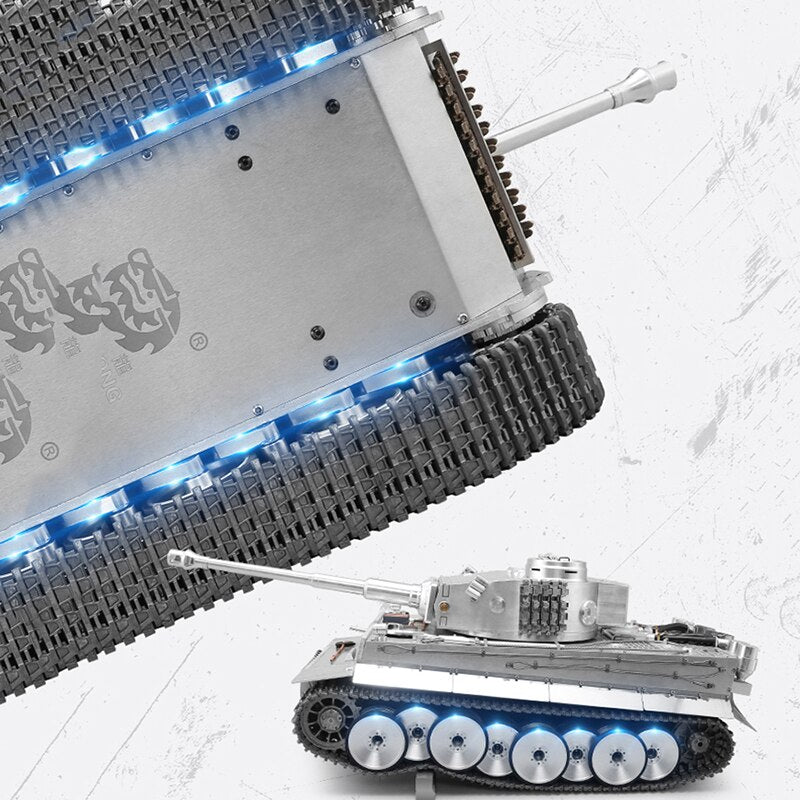 1/16 Full Metal Remote Control Tank Model Electric Sound and Light He ...