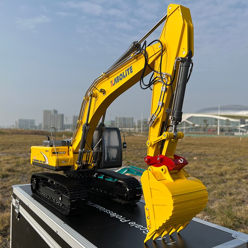 In Stock New 1/14 RC Hydraulic Excavator Metal Model K350 with Lights ...