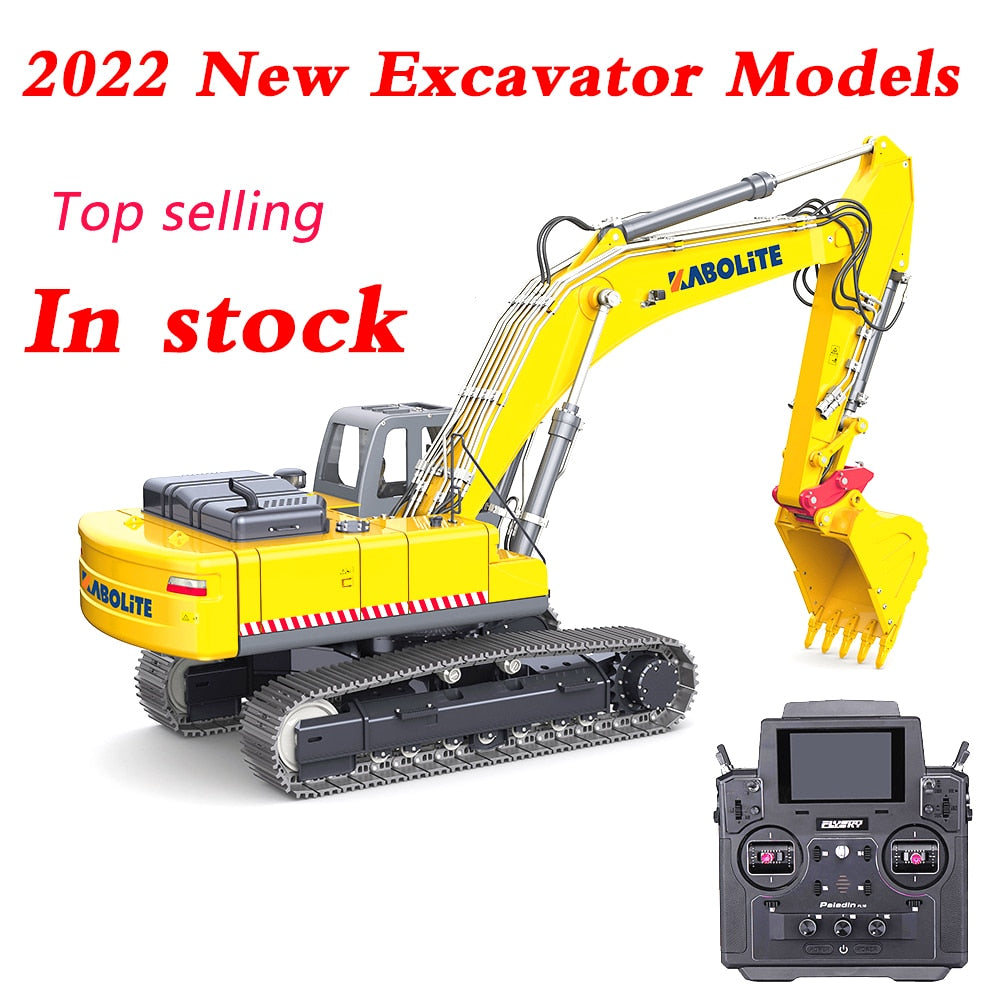 In Stock New 1/14 RC Hydraulic Excavator Metal Model K350 with Lights ...