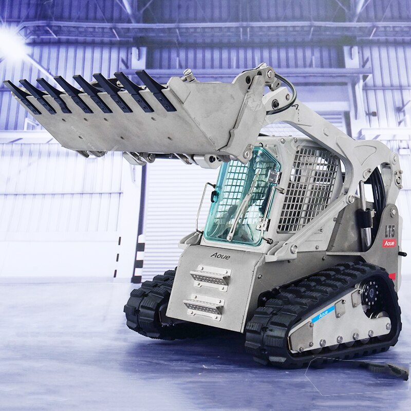 LESU 1/14 RC Hydraulic Crawler Bobcat Skid Steer Loader with Sound an ...