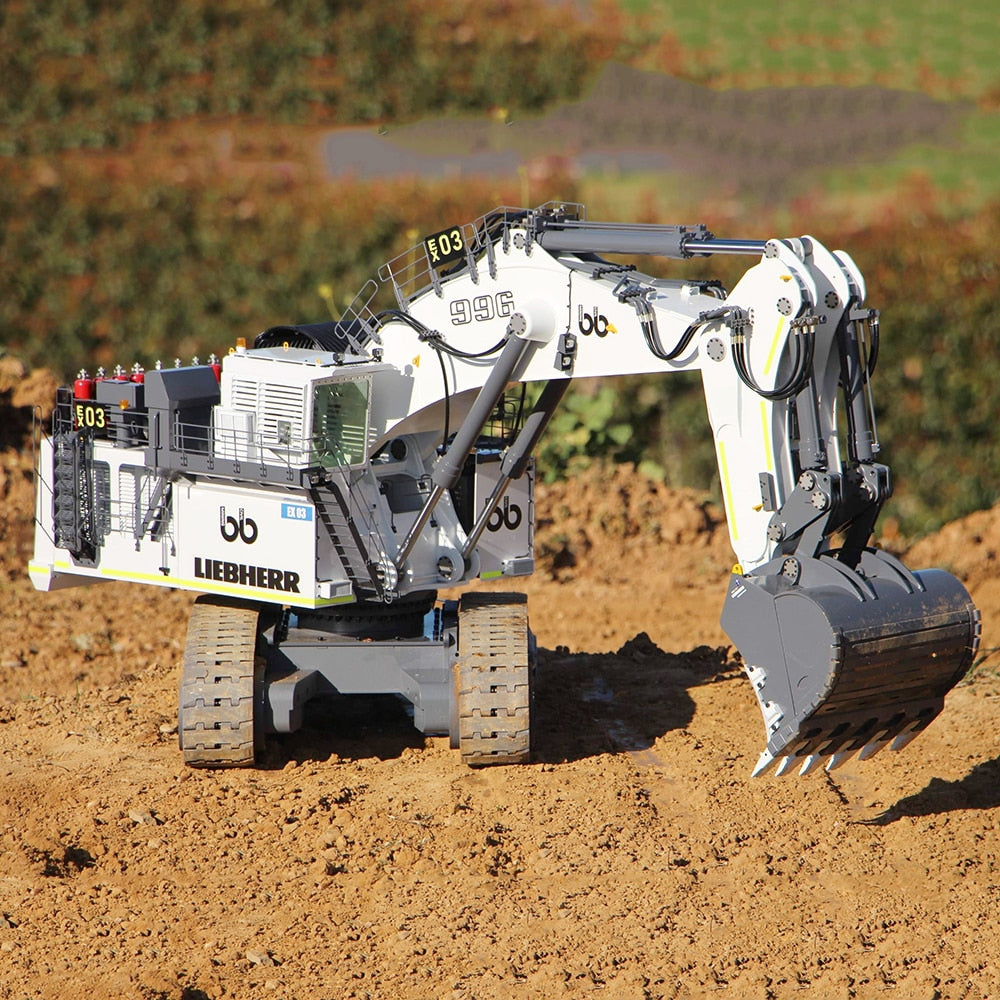 Liebherr 996 1/20 RC Hydraulic Excavator Metal Heavy Engineering Model ...