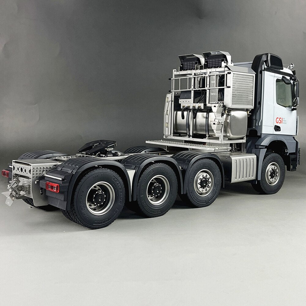 New 1/14 RC 8x8 Heavy Duty Trailer RTR 3363 Metal Tractor Truck Engin ...