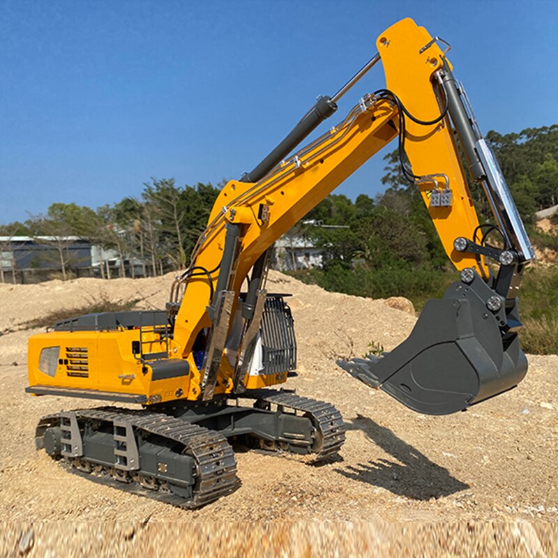 1/14 KABOLITE Model K970 Metal Hydraulic Excavator Simulation Remote C ...