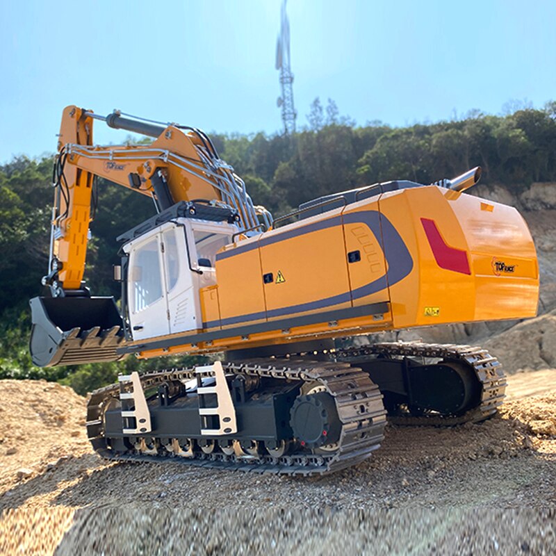 1/14 KABOLITE Model K970 Metal Hydraulic Excavator Simulation Remote C ...